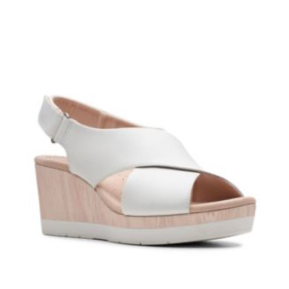 Clarks | Shoes | Clarkscollection Womens Cammy Pearl Wedge Sandals ...